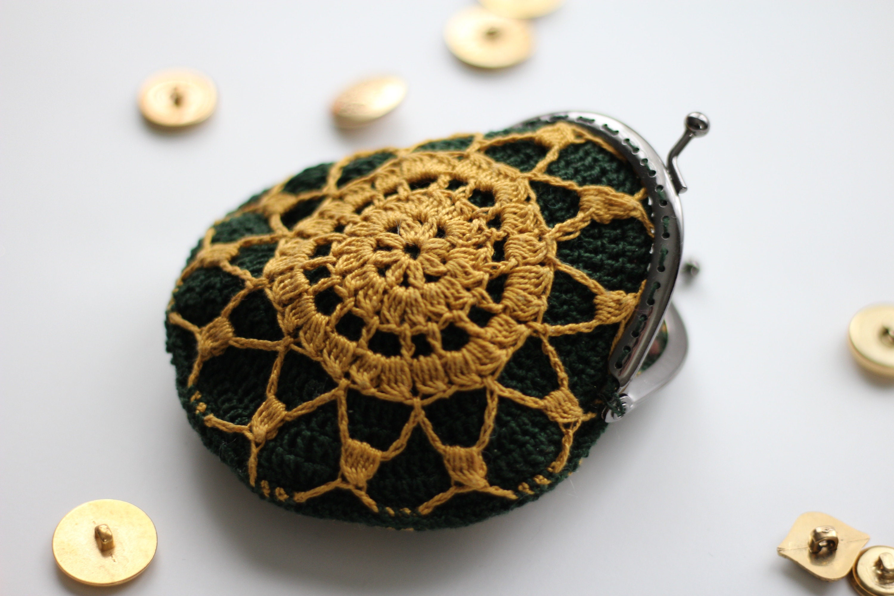 Gold and Jade Coin Purse Crochet Pattern PDF ONLY - Etsy