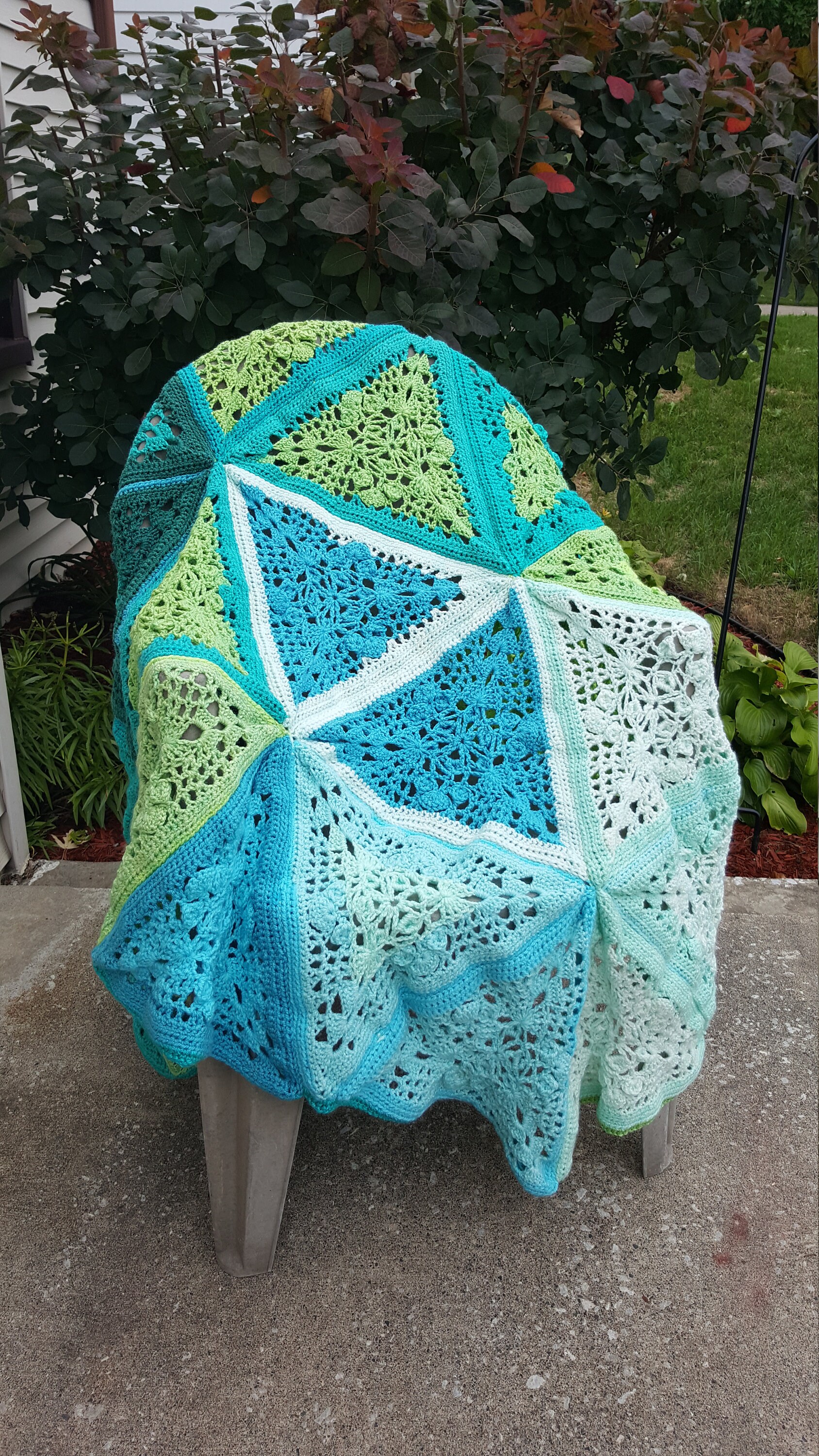 Crochet Pattern Only - Geometric Garden Throw - Etsy