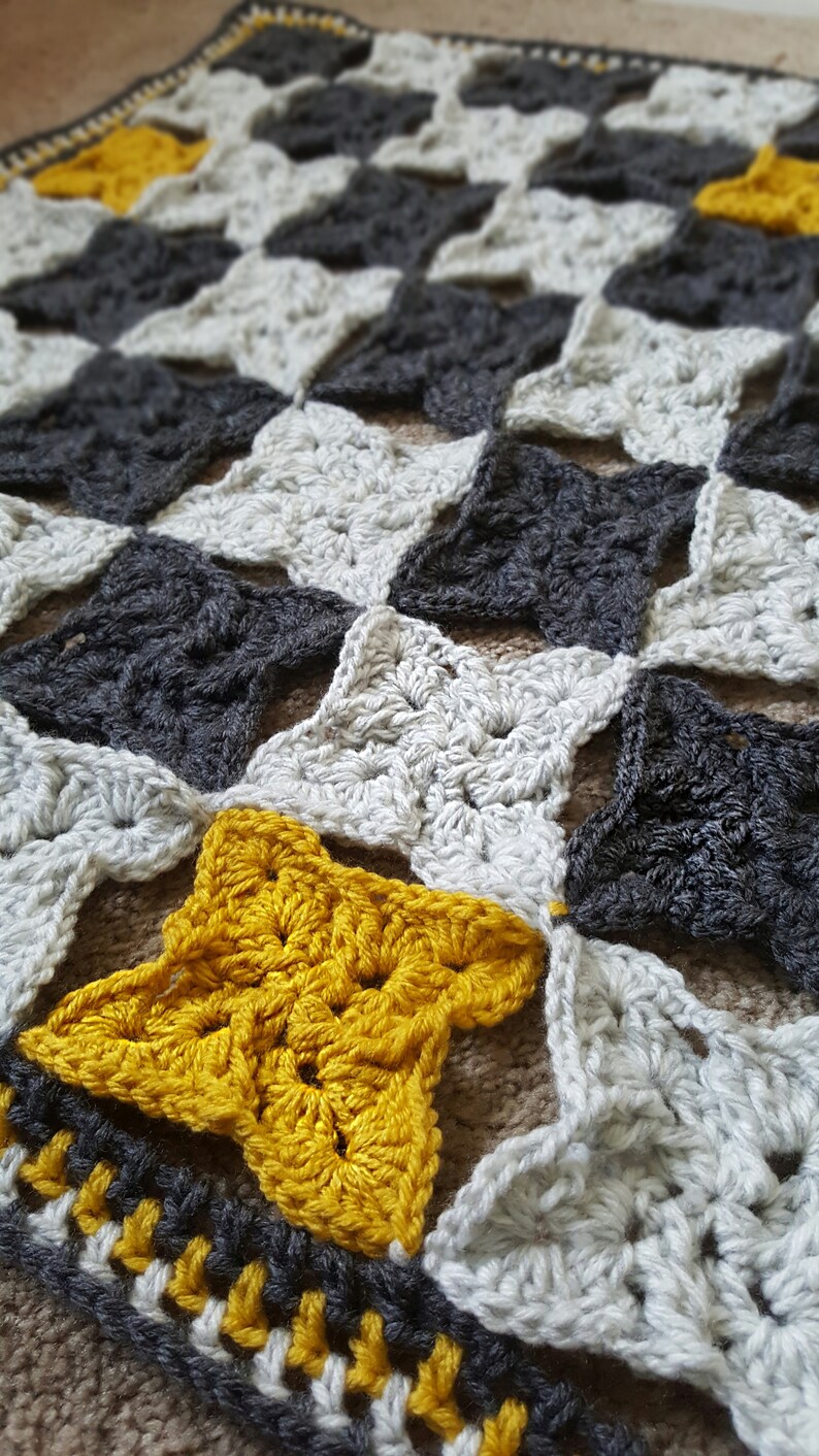 Crochet Pattern Only - Pinwheel Tiles Blanket - Etsy