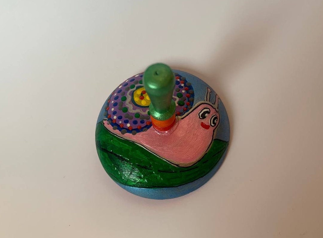 Handmade Top Toy, Hand-painted Top Toy, Wooden Top Toy, Spinning Top ...