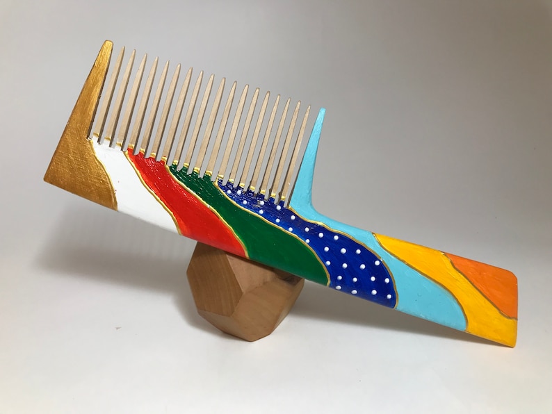 Hand Painting Comb, Wooden Hair Comb, Pattern, Design, Hair Comb ...