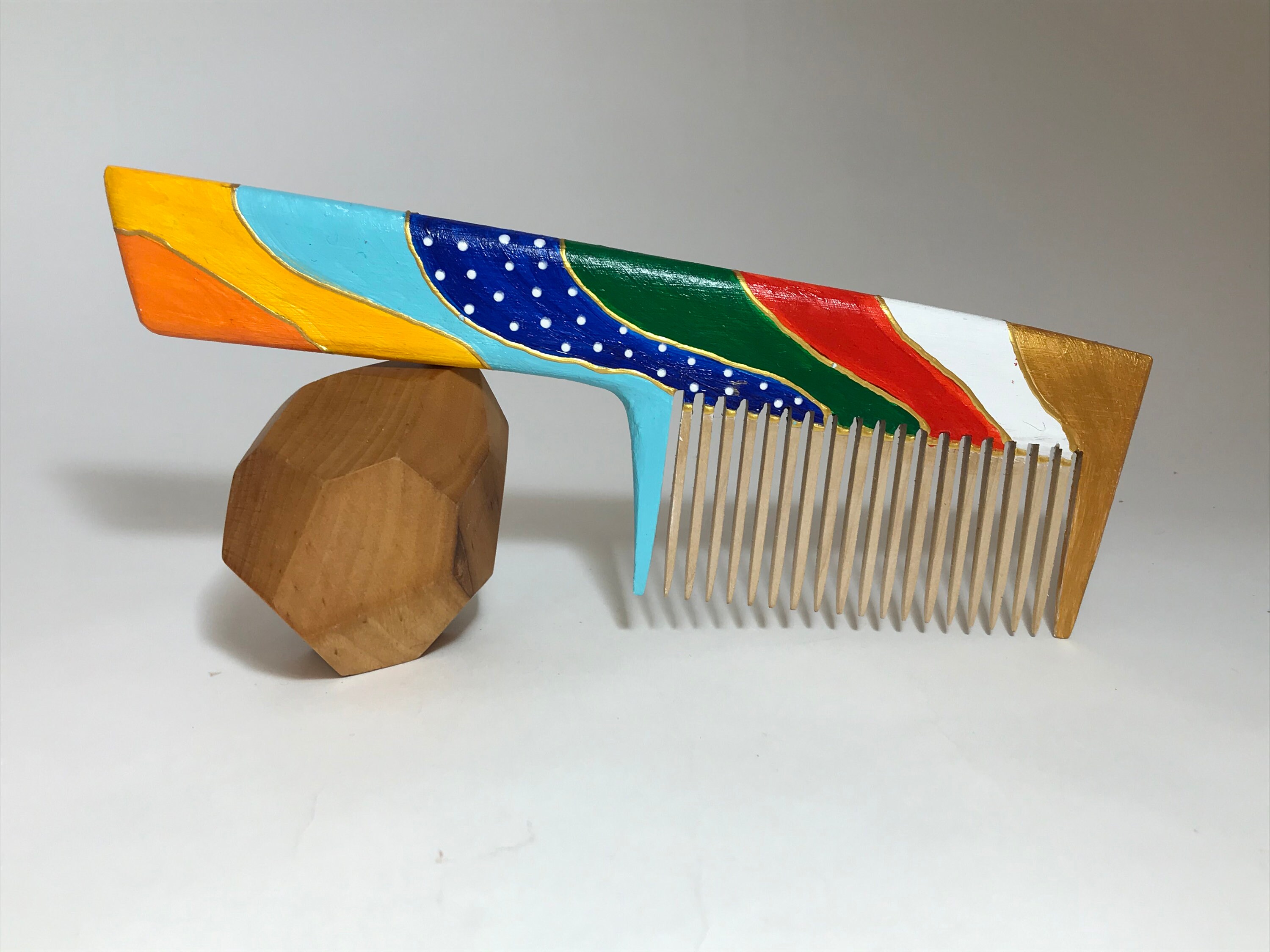 Hand Painting Comb Wooden Hair Comb Pattern Design Hair - Etsy.de