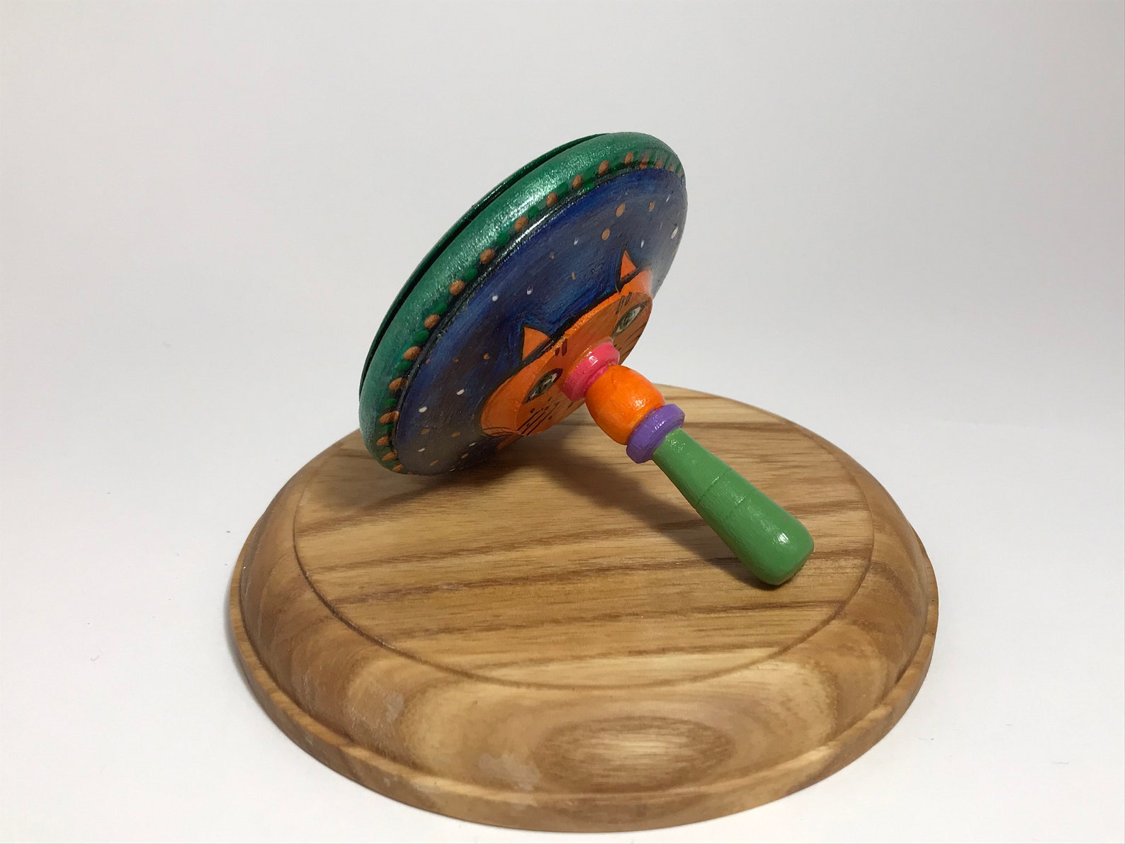 Handmade Top Toy Hand-painted Top Toy Wooden Top Toy Red - Etsy