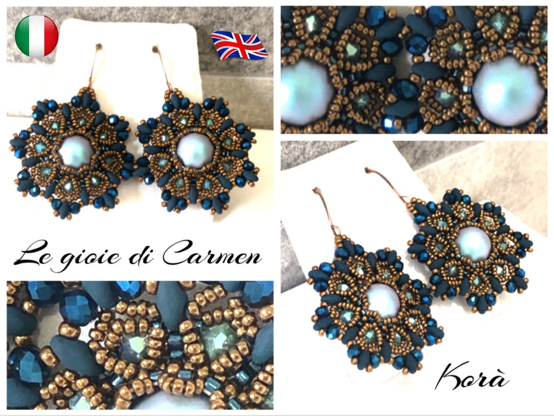 Korà Earrings Pattern - Etsy