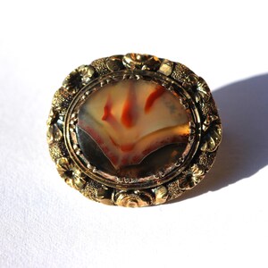 Victorian 9ct Agate Brooch - Etsy