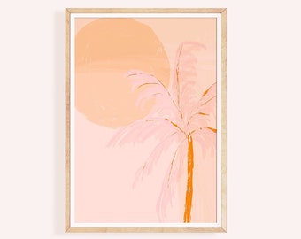 Pink Boho Wall Art - Etsy