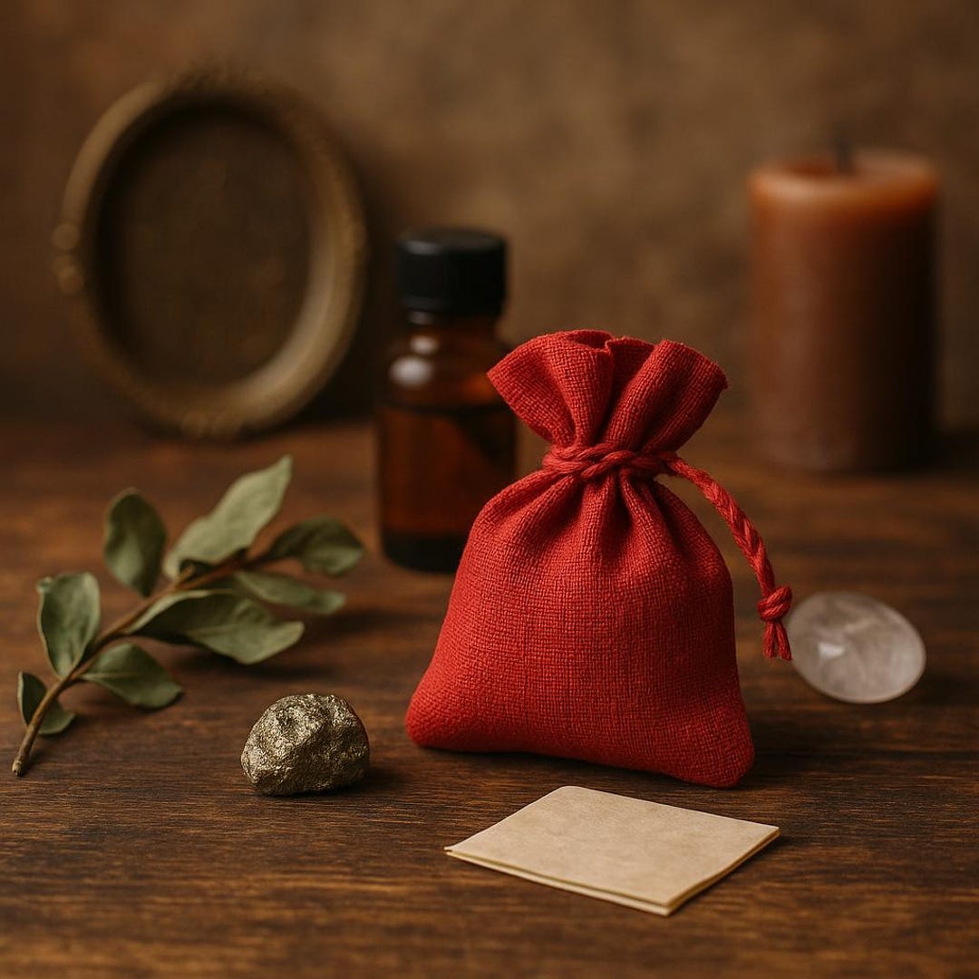 Handmade Lucky Mojo Bag for Attraction, Protection, and Positive Energy ...