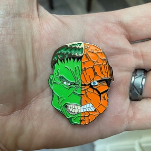 Hulk Vs Thing Enamel Pin - Etsy