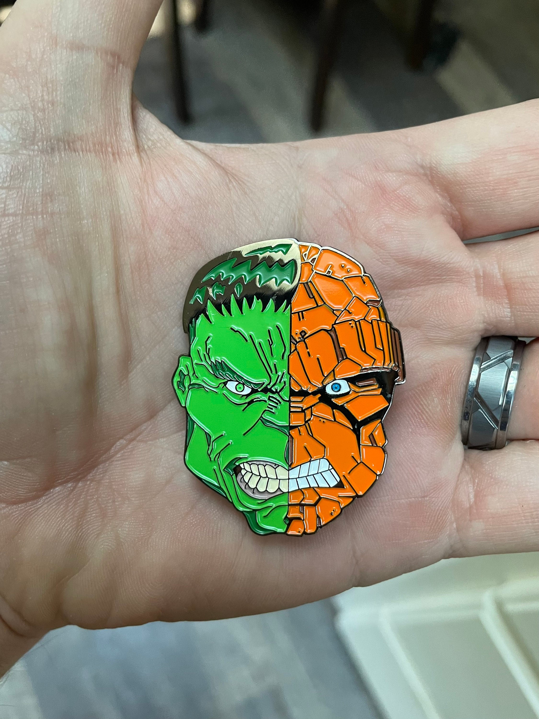 Hulk Vs Thing Enamel Pin - Etsy
