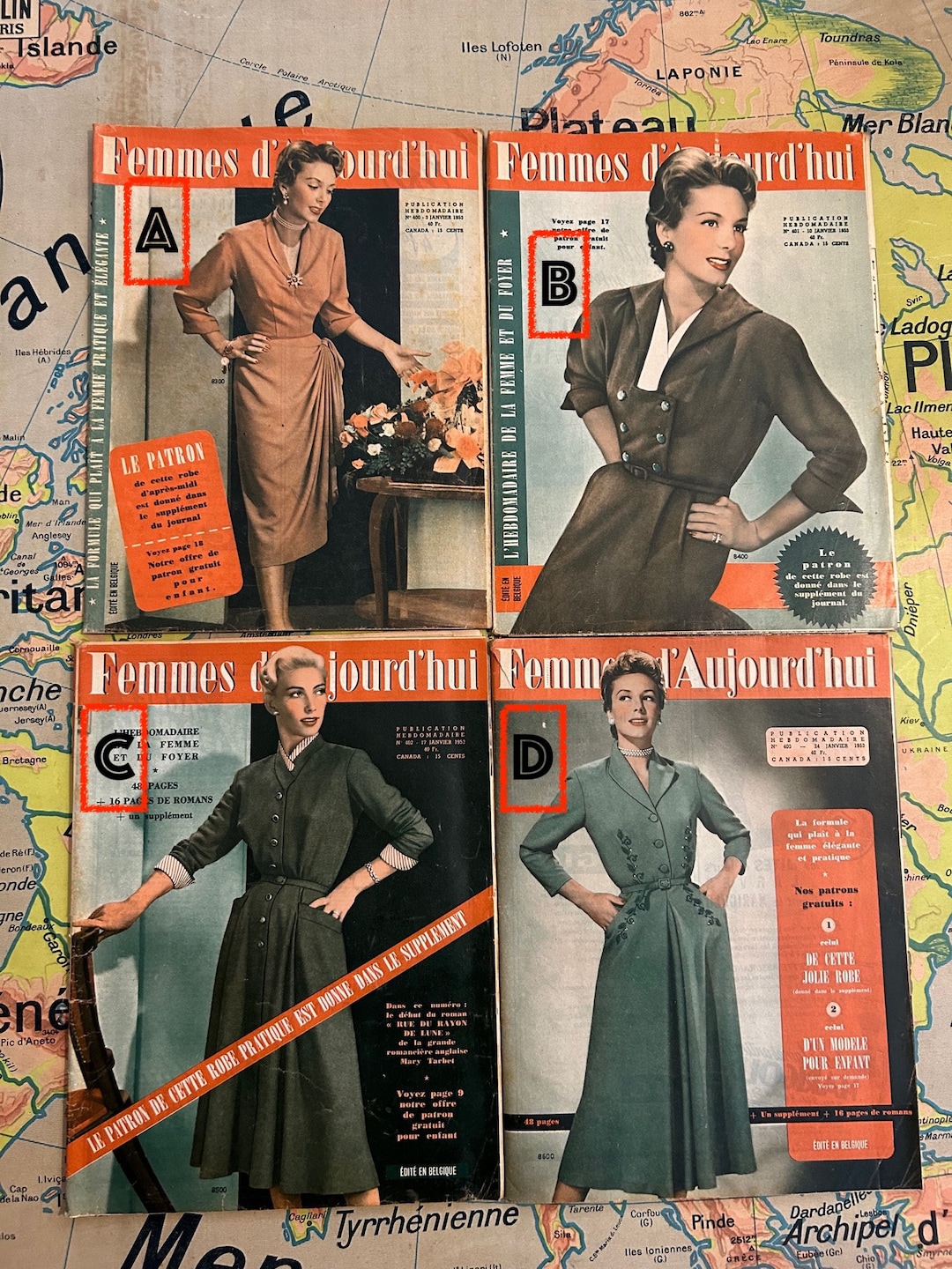 French Magazines TODAY'S WOMEN Fashion Vintage - Etsy