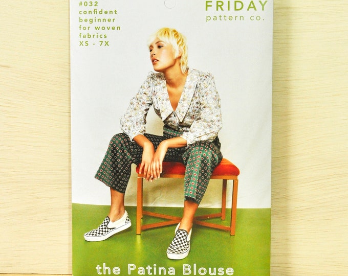 The Patina Blouse - Sewing Pattern by Friday Pattern Co. - for Woven ...