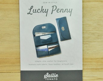 Sallie Tomato Lucky Penny Wallet Sewing Pattern 7-1/2 - Etsy
