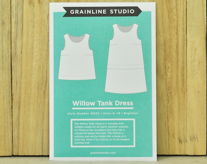 Sewing Pattern by Grainline Studio - Willow Tank Dress - Etsy