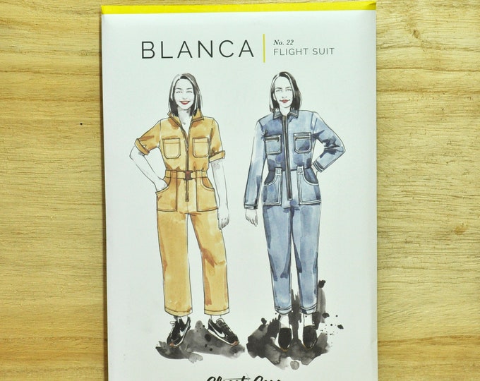 Blanca Flight Suit Sewing Pattern by Closet Core for Woven Fabrics ...