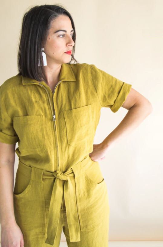 Blanca Flight Suit - Sewing Pattern by Closet Core - for Woven Fabrics ...