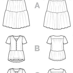 Nicks Dress & Blouse - Sewing Pattern by Closet Core - Three Variations ...