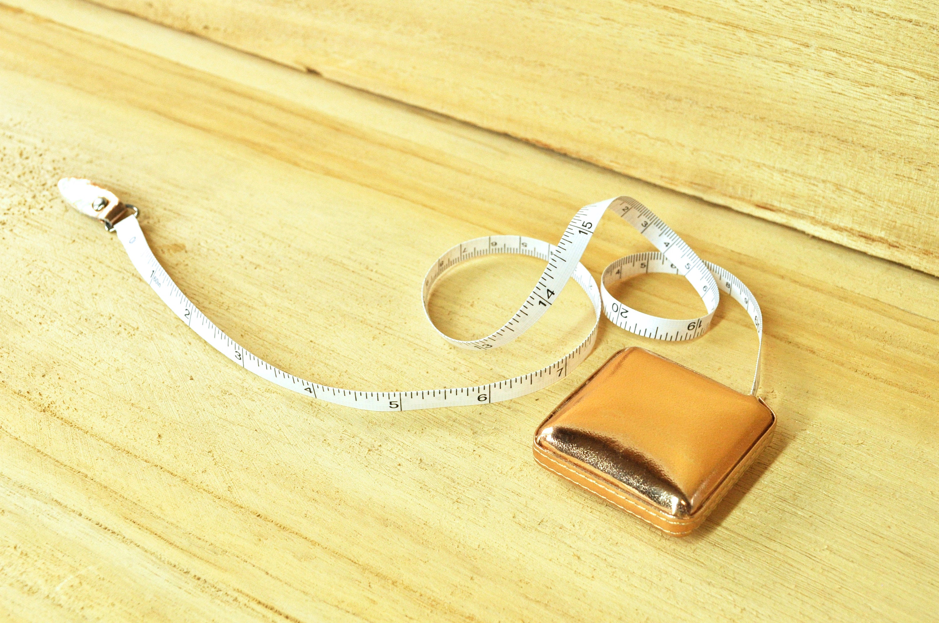 Shimmery Rose Gold Tape Measure 60 Retractable | Etsy