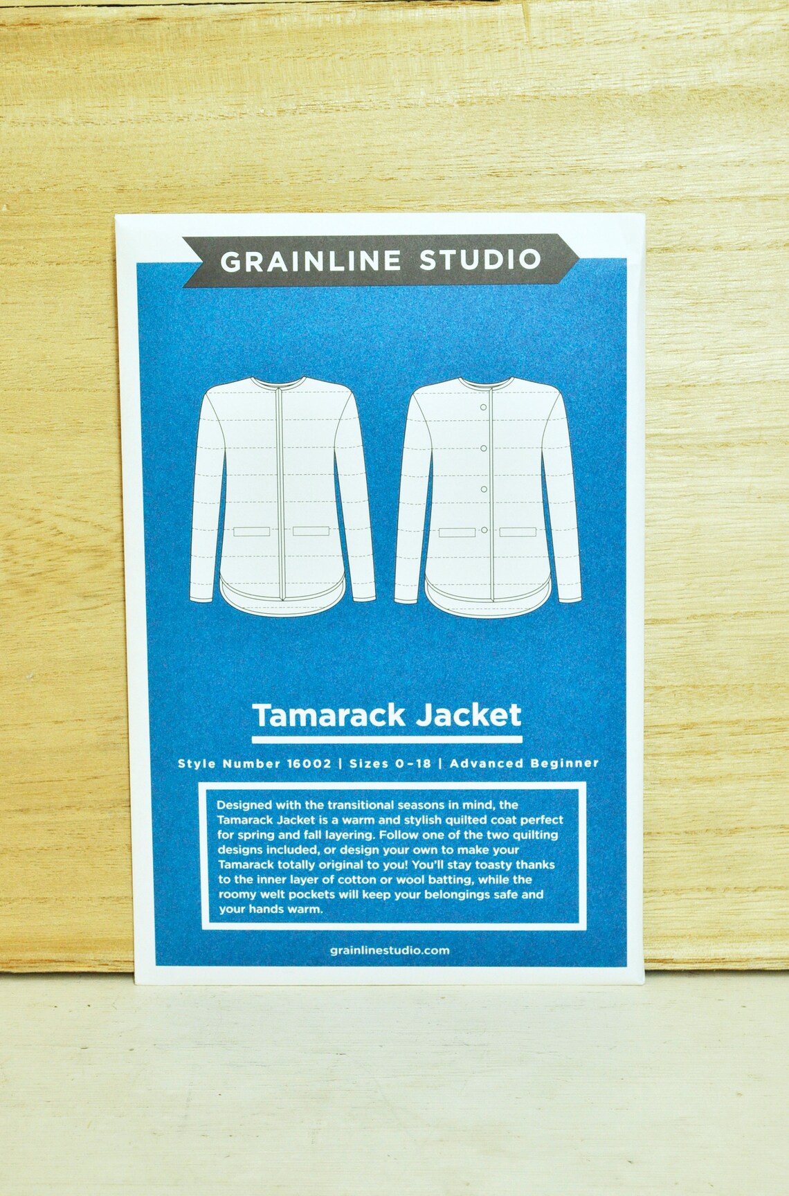 Tamarack Jacket - Quilted Jacket - Two Size Ranges - Sewing Pattern by ...