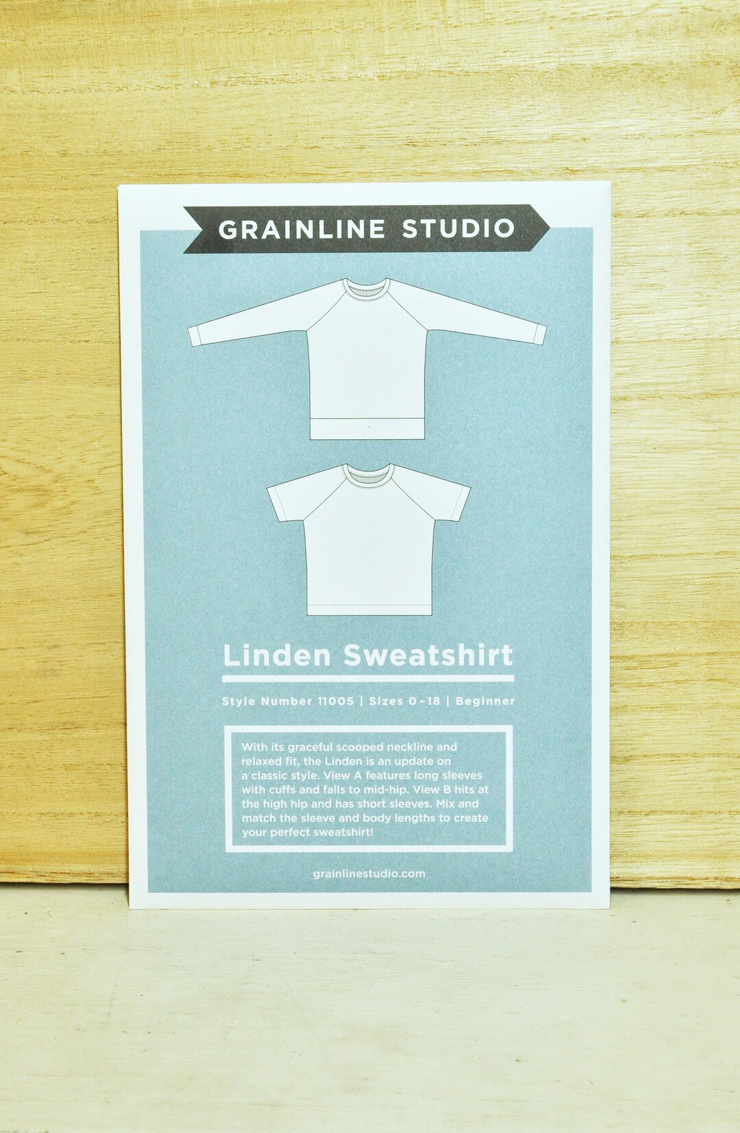 Linden Sweatshirt - Sewing Pattern by Grainline Studio - for Knit ...