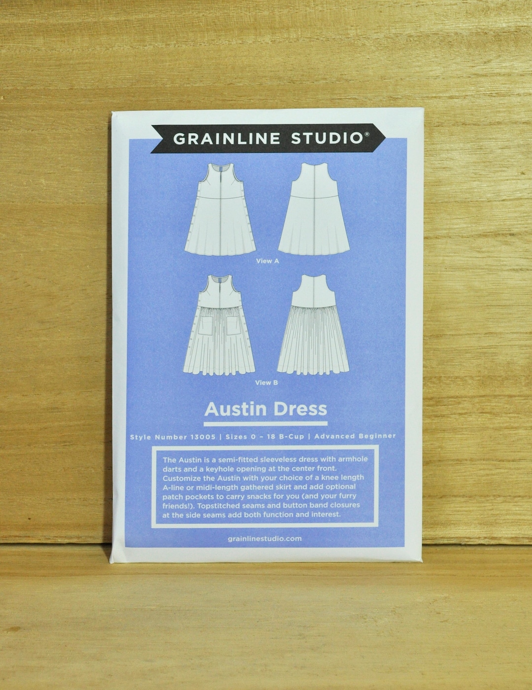 Austin Dress - Sewing Pattern by Grainline Studio - Two Size Ranges ...