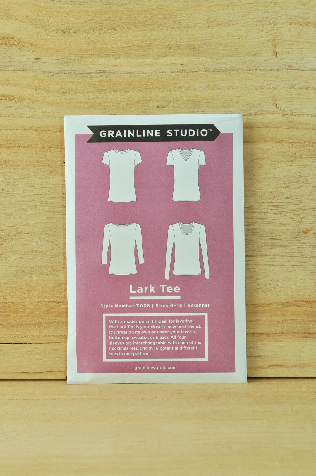 Lark Tee - Sewing Pattern by Grainline Studio - for Knit Fabrics ...