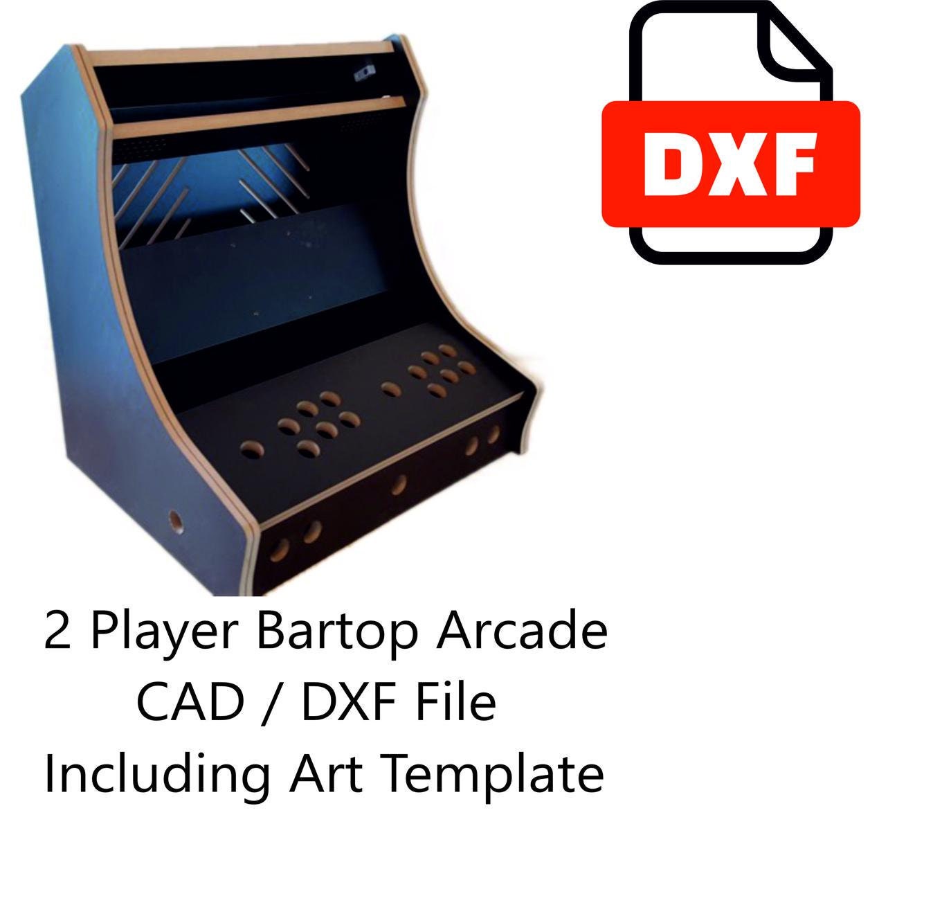 2 Player Bartop Arcade Kit CAD/DXF DIY Plans - Etsy