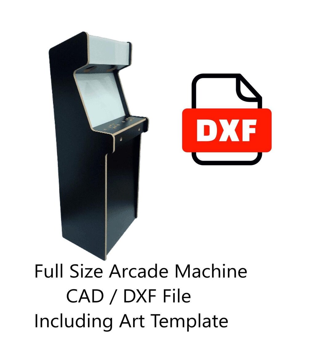Full Size Arcade Machine CAD/DXF DIY Plans - Etsy