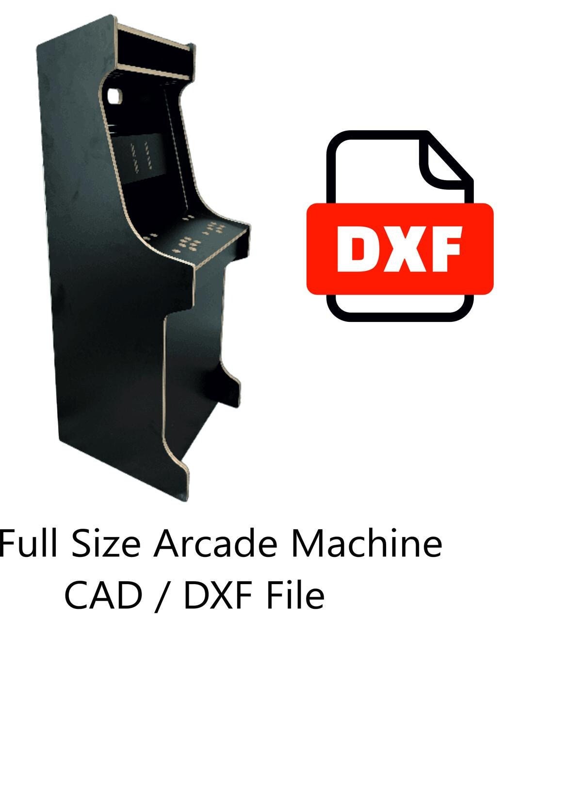 Full Size Arcade Machine CAD/DXF DIY Plans - Etsy