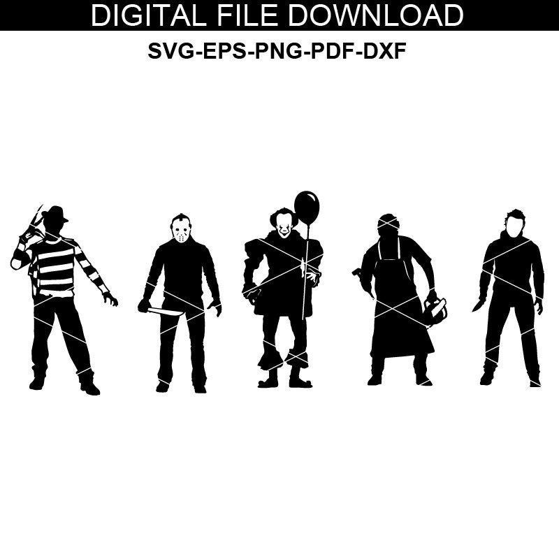 Serial Killers halloween svg Horror Movie Svg Halloween | Etsy