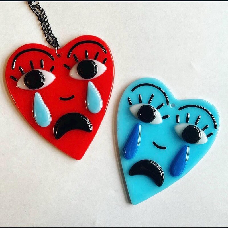 Crying Heart - Etsy