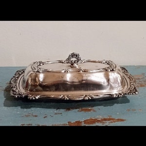 Vintage Silver Plate Butter Dish With Lid ~ Ornate Design - Etsy