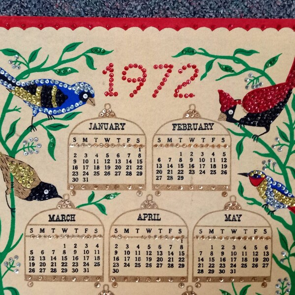 Sequin Calendar - Etsy