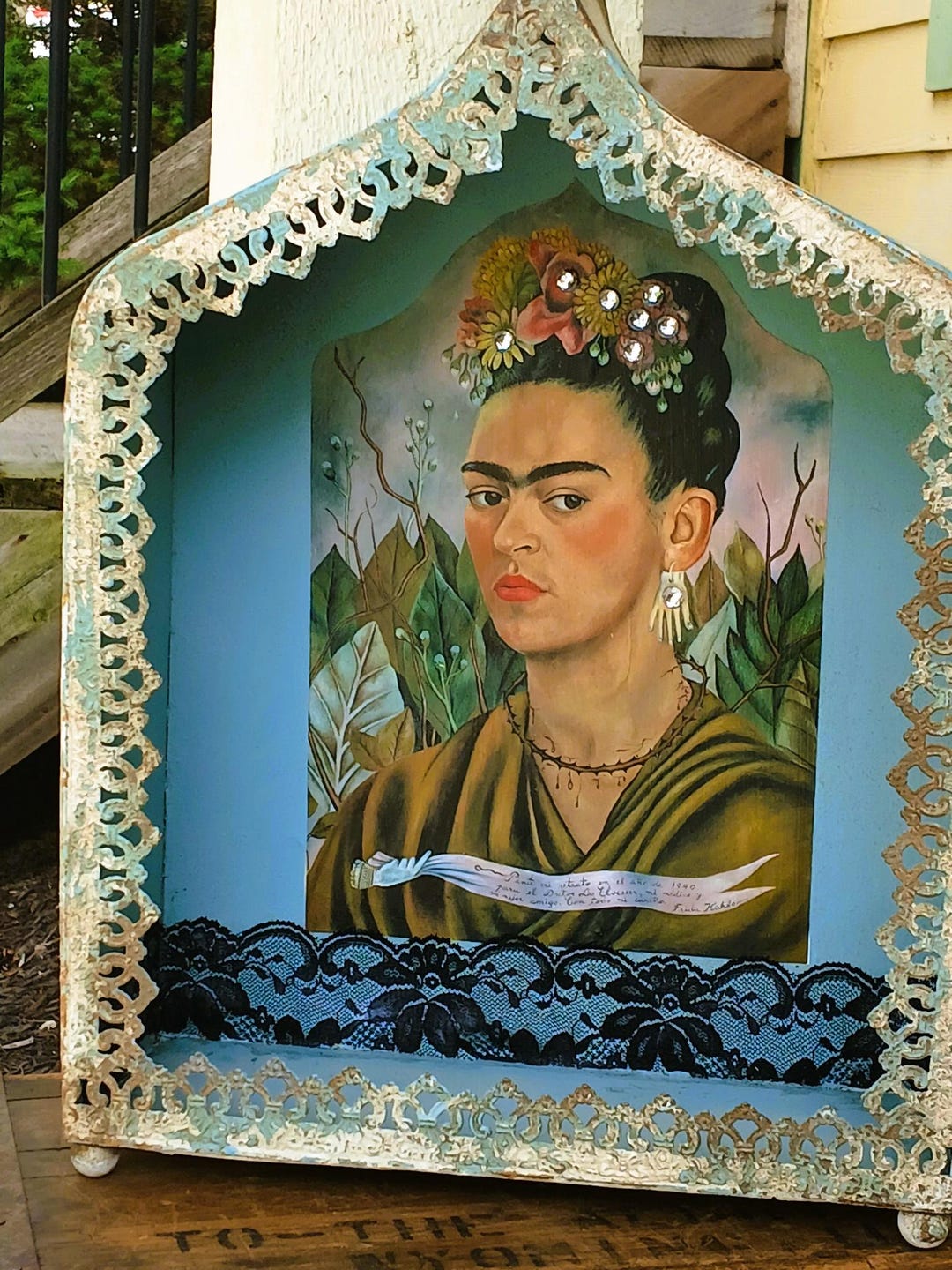 Large Frida Kahlo Shadow Box Diorama ~ Upcycled Religious Altar, Creche ...