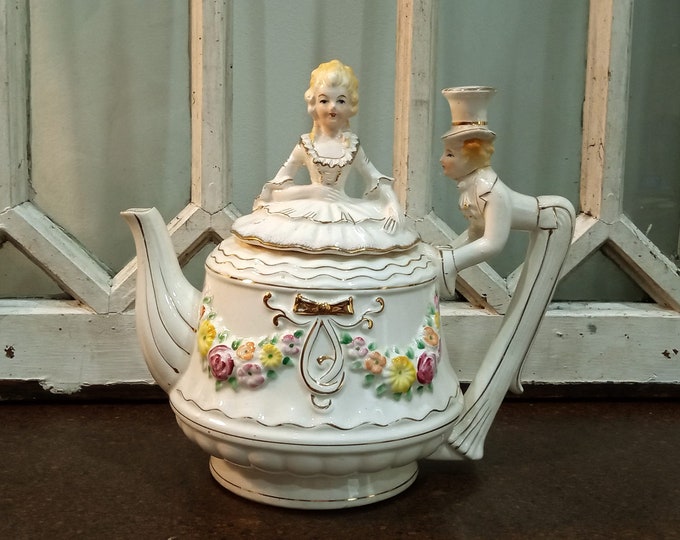 TILSO 50's Vintage Tea Pot ~ Lady Madeline & Lord Chumley Handle ...