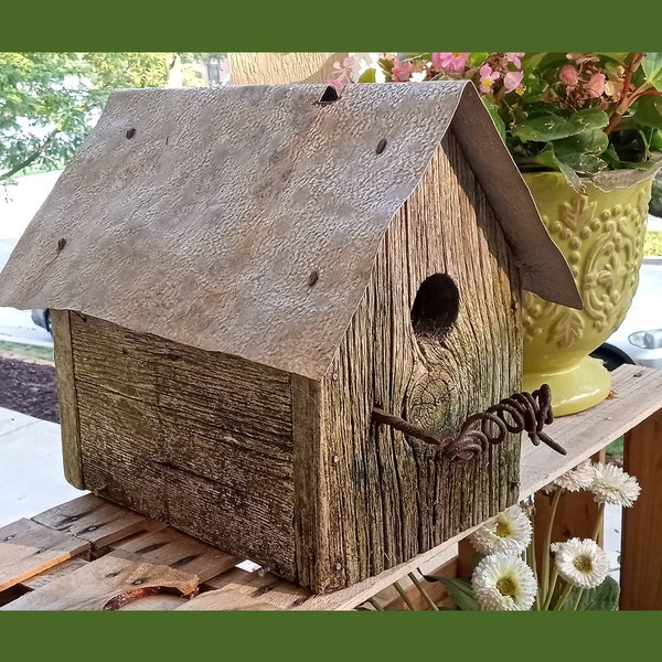 Primitive Birdhouse - Etsy