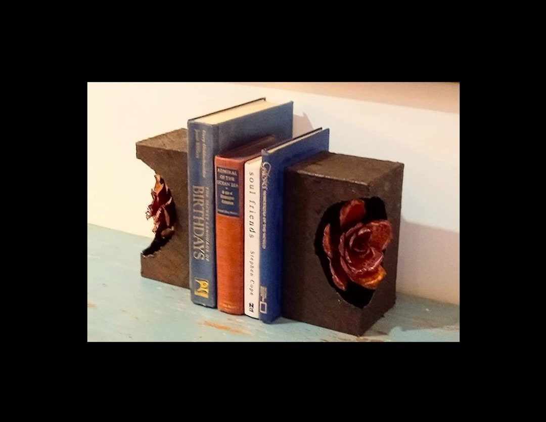 Vintage Industrial Metal Bookends ~ Artist Welded ~ OOAK ~ Heavy Large ...