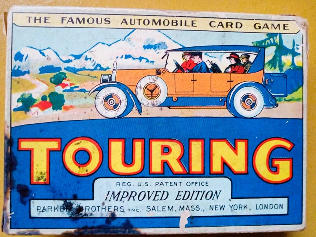 Antique Vintage Touring Automobile Car Card Game Parker Brothers 1926 ...
