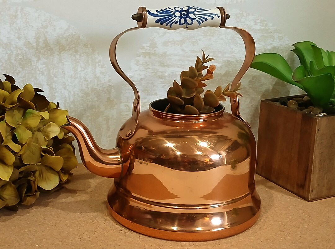 Solid Copper Portugal Teapot With Missing Lid ~ Repurposed Copper ...