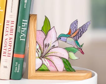Magnolia Stained Glass Bookends - Etsy