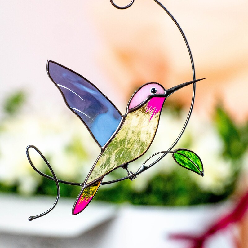 Glass Hummingbird - Etsy