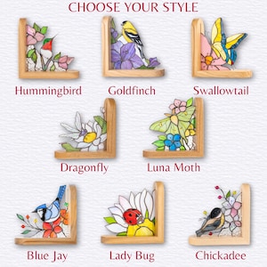 Book Ends Stained Glass Panel Book Lover Gift Blue Jay Stained Glass ...