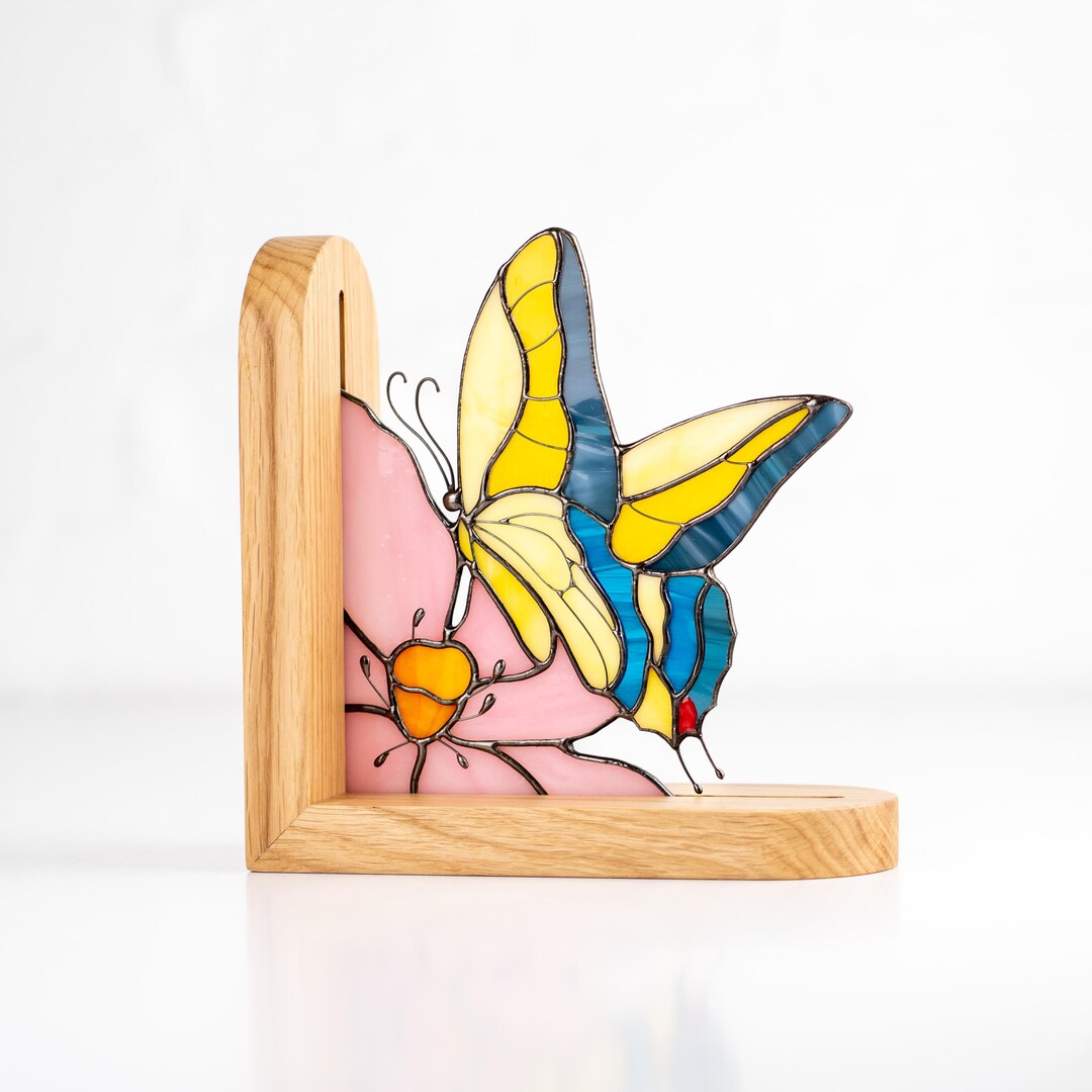 Swallowtail Butterfly Stained Glass Corner First Mothers Day Gift Book ...