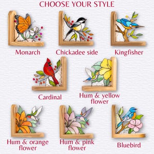 Book Ends Stained Glass Panel Book Lover Gift Blue Jay Stained Glass ...