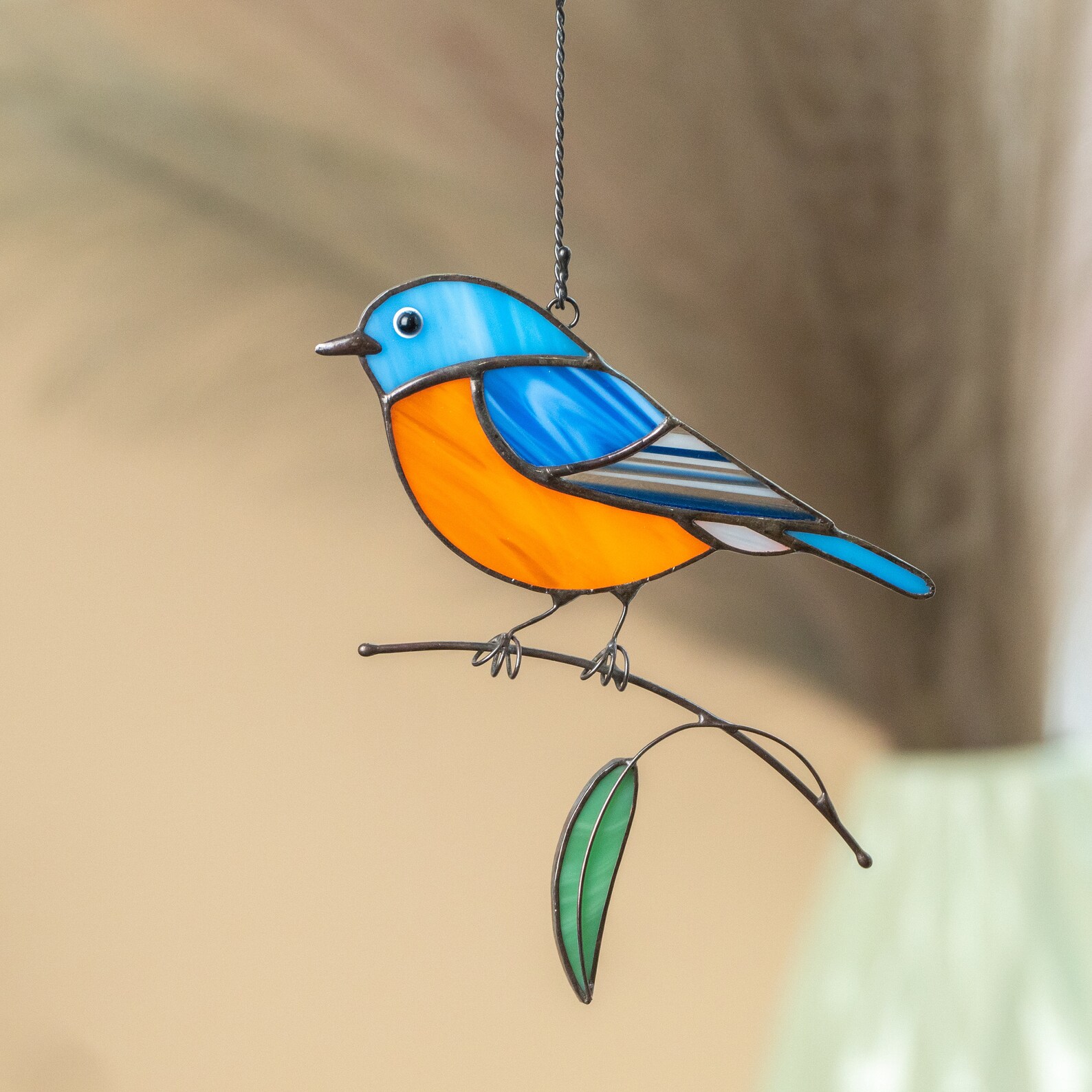 Bluebird Stained Glass Window Hangings Light Catcher Daughter in Law ...