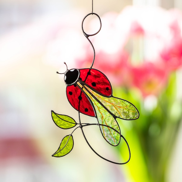 Ladybug Suncatcher - Etsy