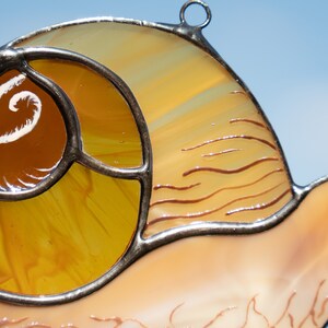 Snail Stained Glass Window Hangings Gifts for Mom Custom Stained Glass ...