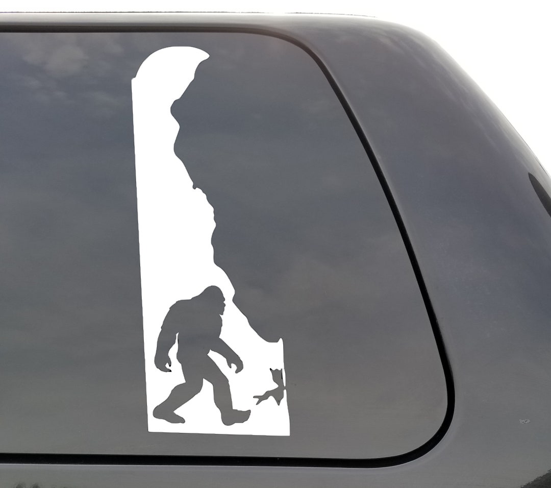 Bigfoot Delaware Vinyl Decal Bigfoot DE - Etsy