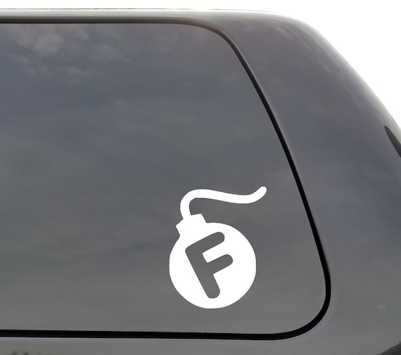 F Bomb Vinyl Decal | Etsy