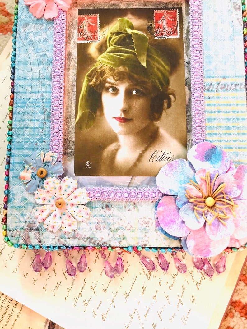 Mixed Media Flapper Wall Hanging - Etsy Singapore