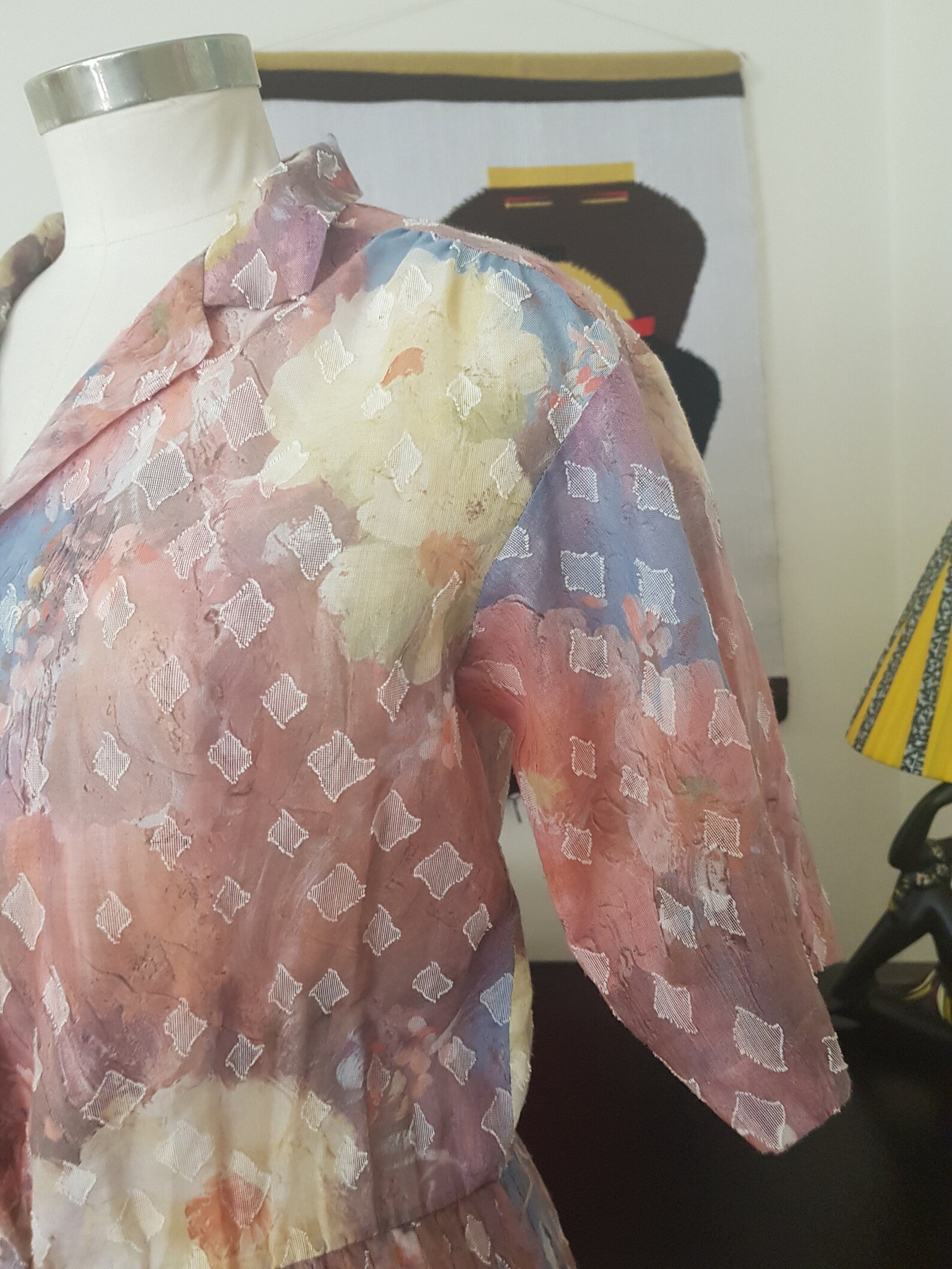 Pastel Peach Blue Lemon 1960s Pretty Semi Sheer Medium Waist | Etsy